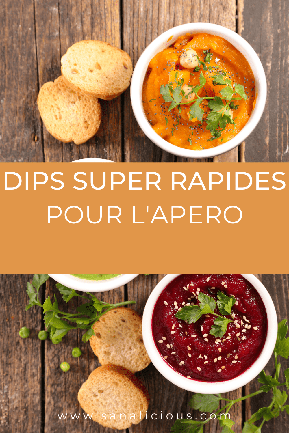5 dips super rapides pour l'Apéro faciles- Sanalicious